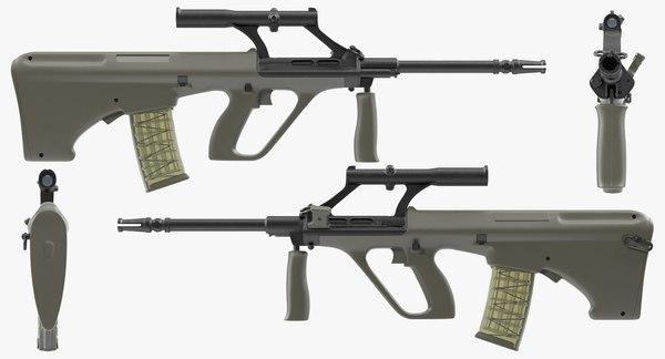 aug steyr a1 austrian 3d 3ds