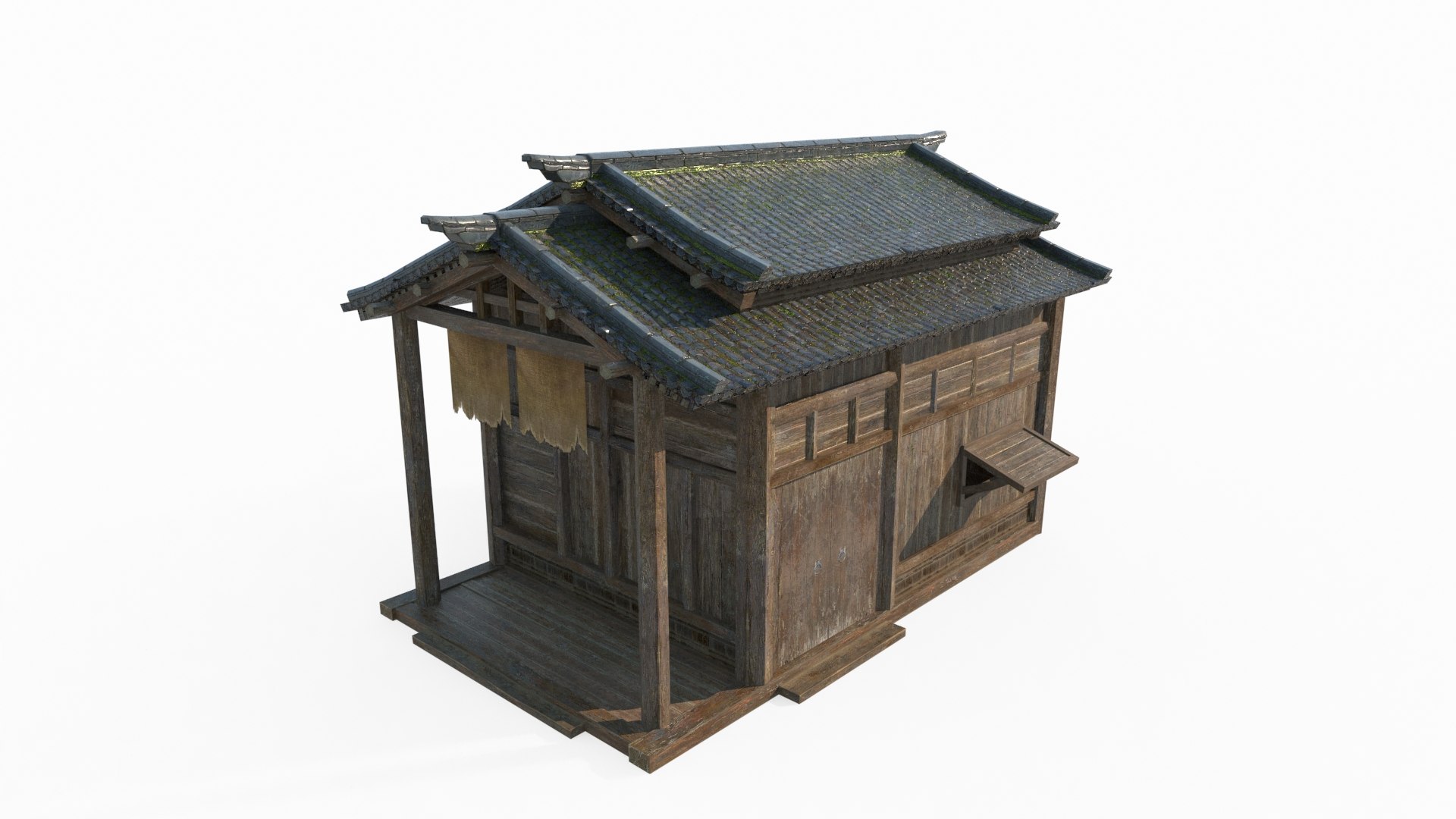 Asian Ancient Architecture Shop 3D Model - TurboSquid 2034195