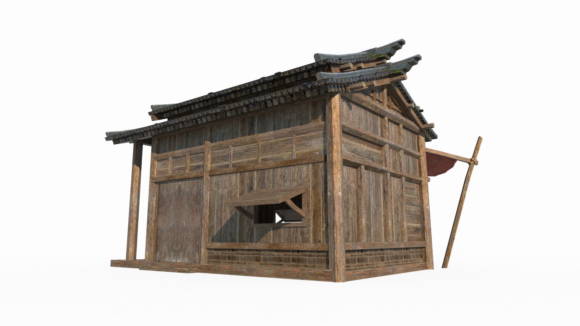 Asian Ancient Architecture Shop 3D Model - TurboSquid 2034195