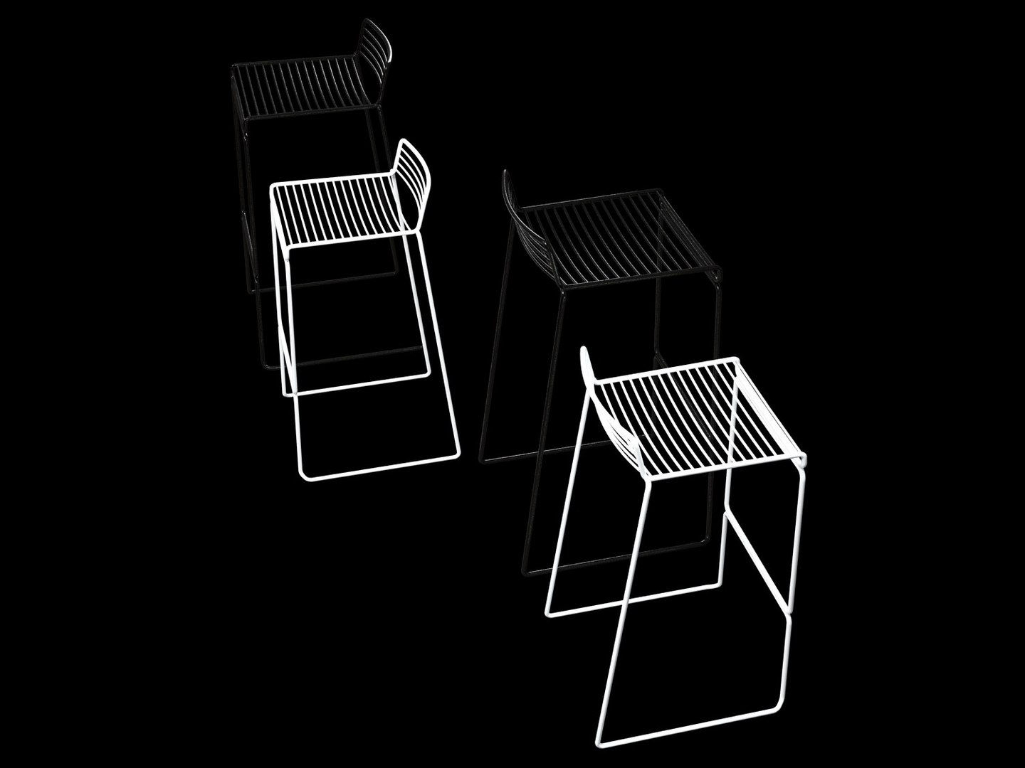 3d model hay-hee-bar-stool