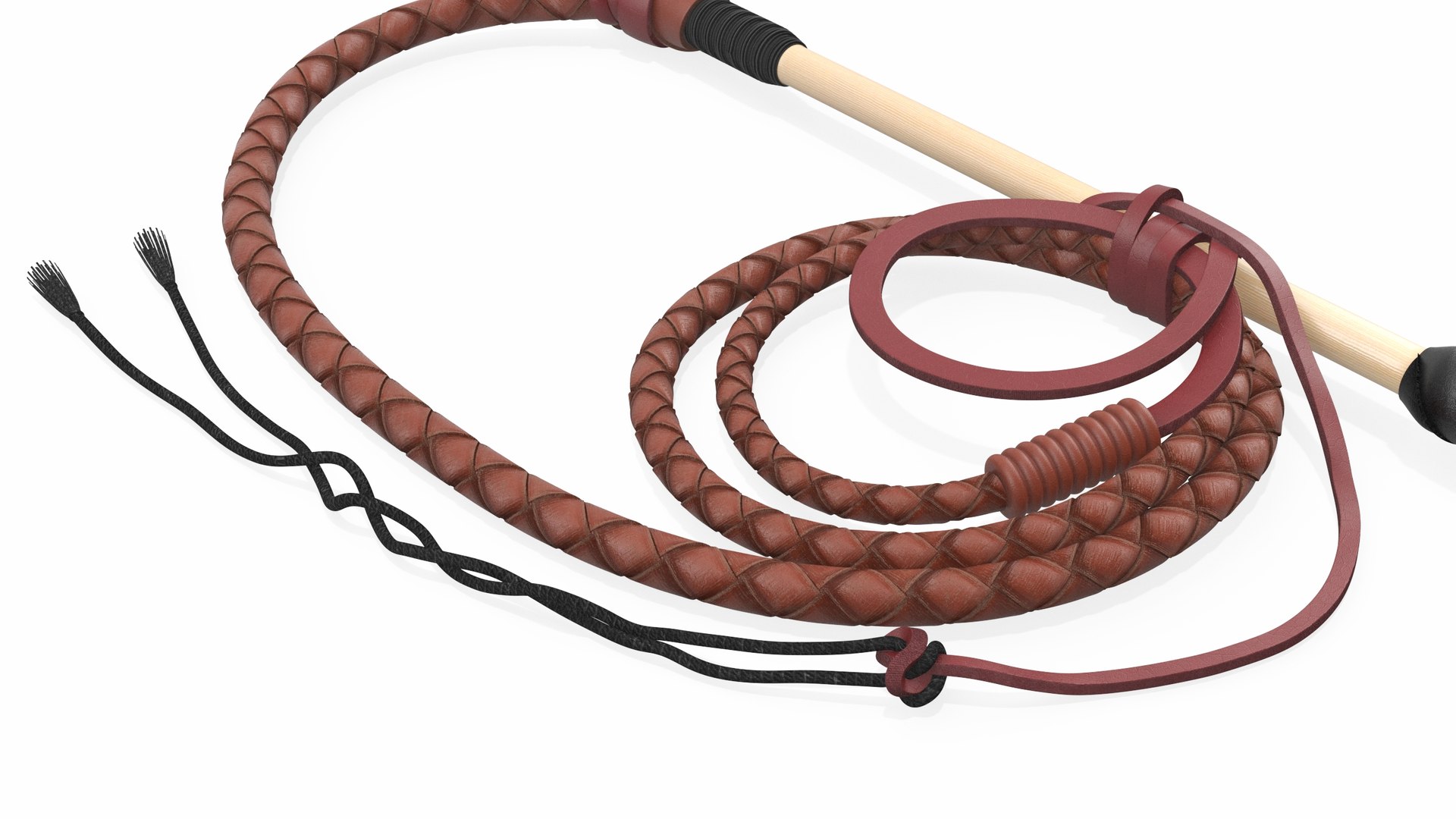 3D Model Leather Whip Coiled Brown Rigged - TurboSquid 2211552