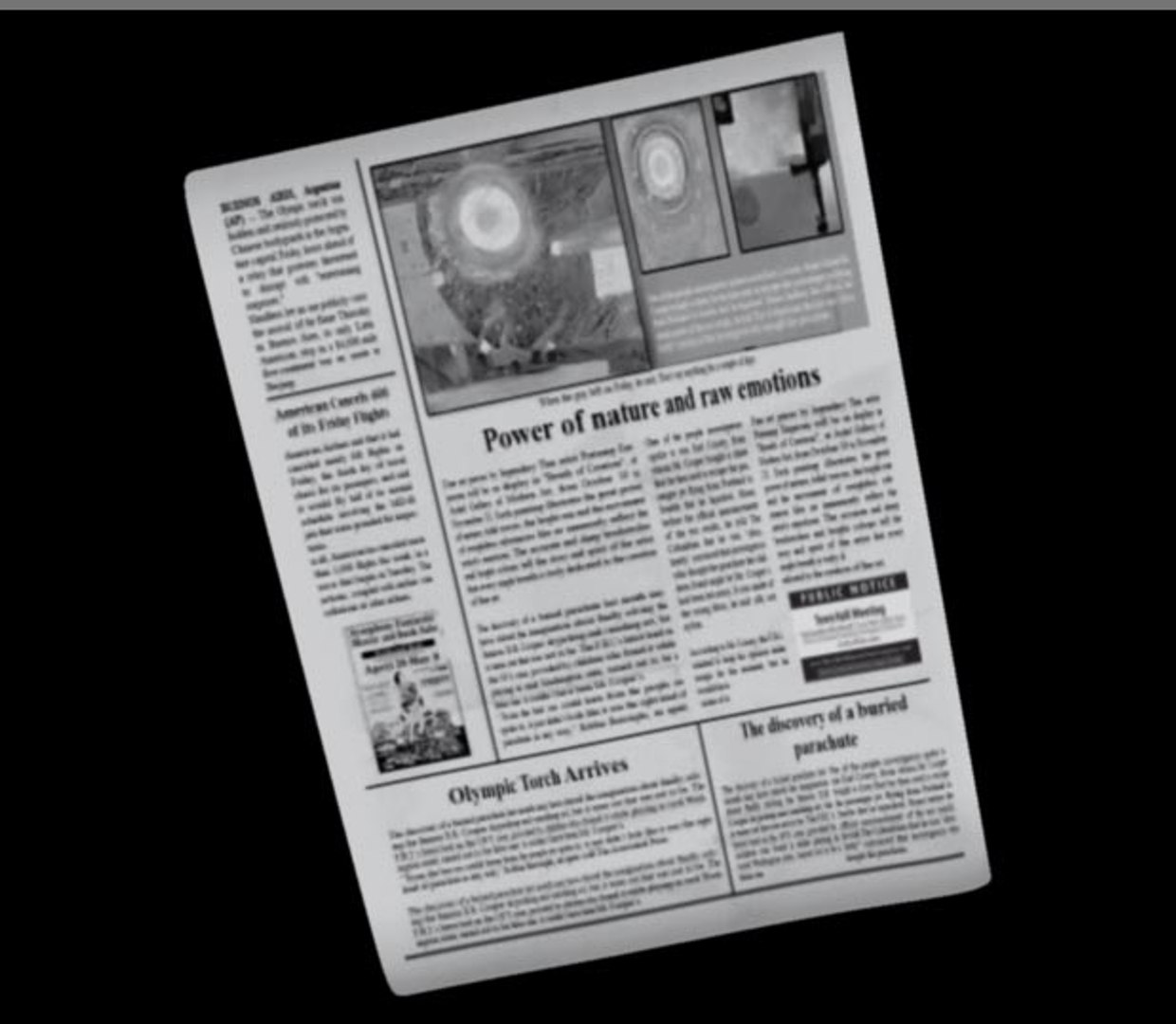 3ds Max News Newspaper Paper