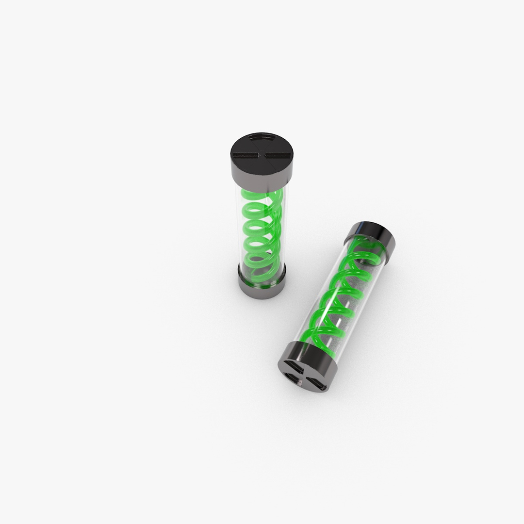 3d Obj Virus Container Liquid