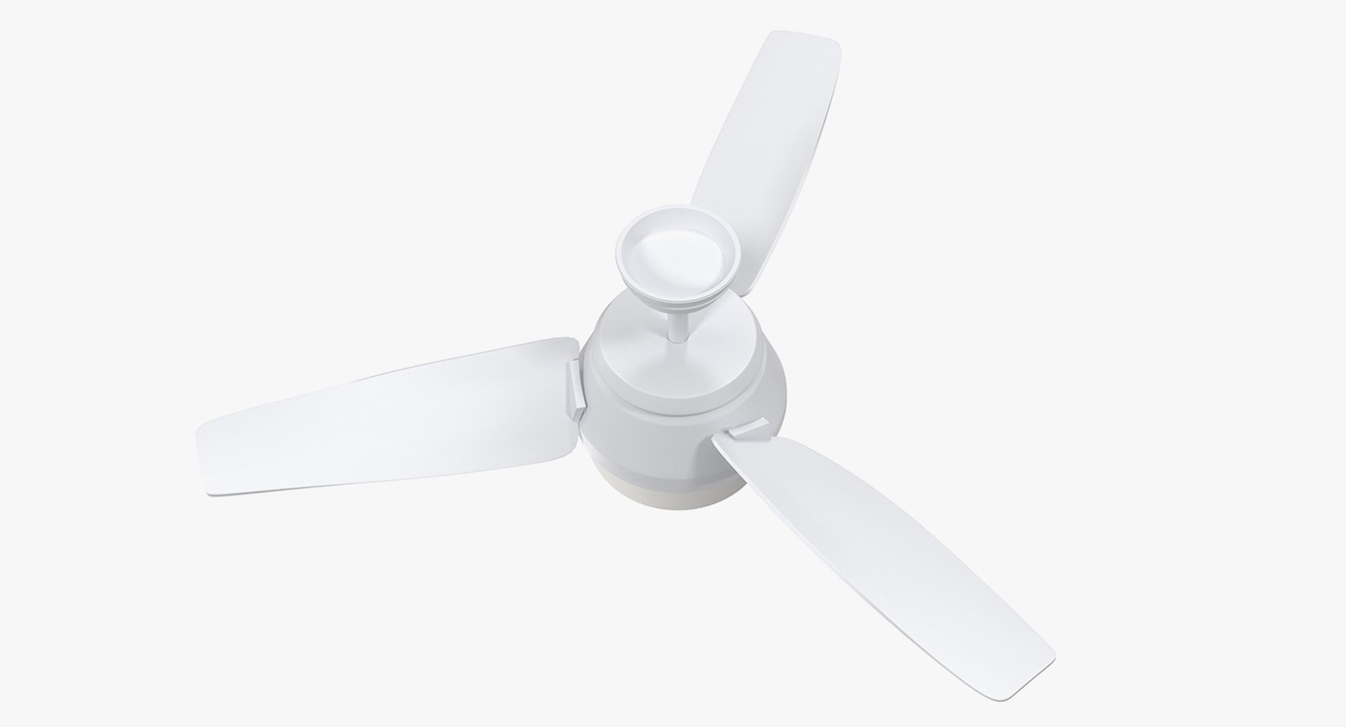 3-blade Ceiling Fan 3D Model - TurboSquid 1407655