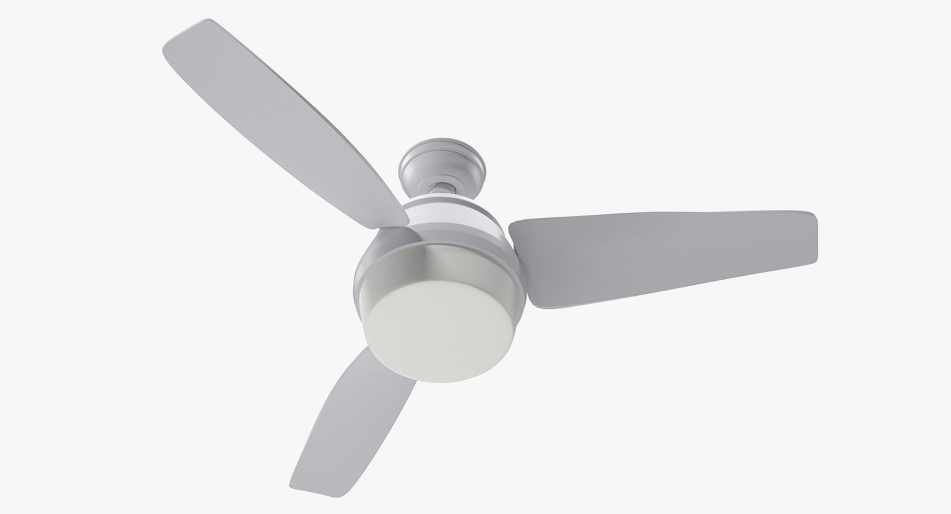 3-blade ceiling fan 3D model - TurboSquid 1407655
