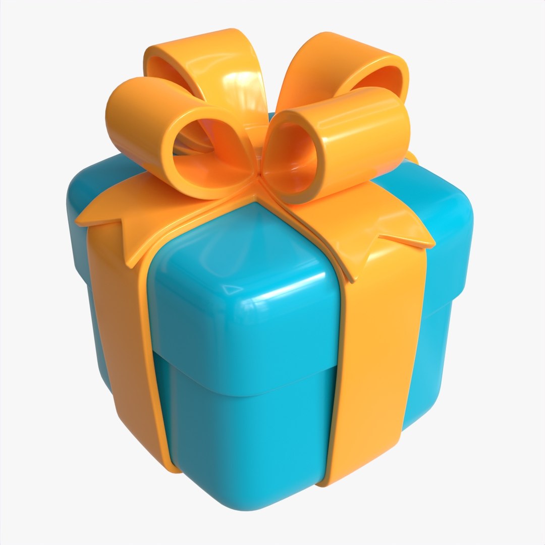 3D Gift Box with Ribbon Stylized - TurboSquid 2022567