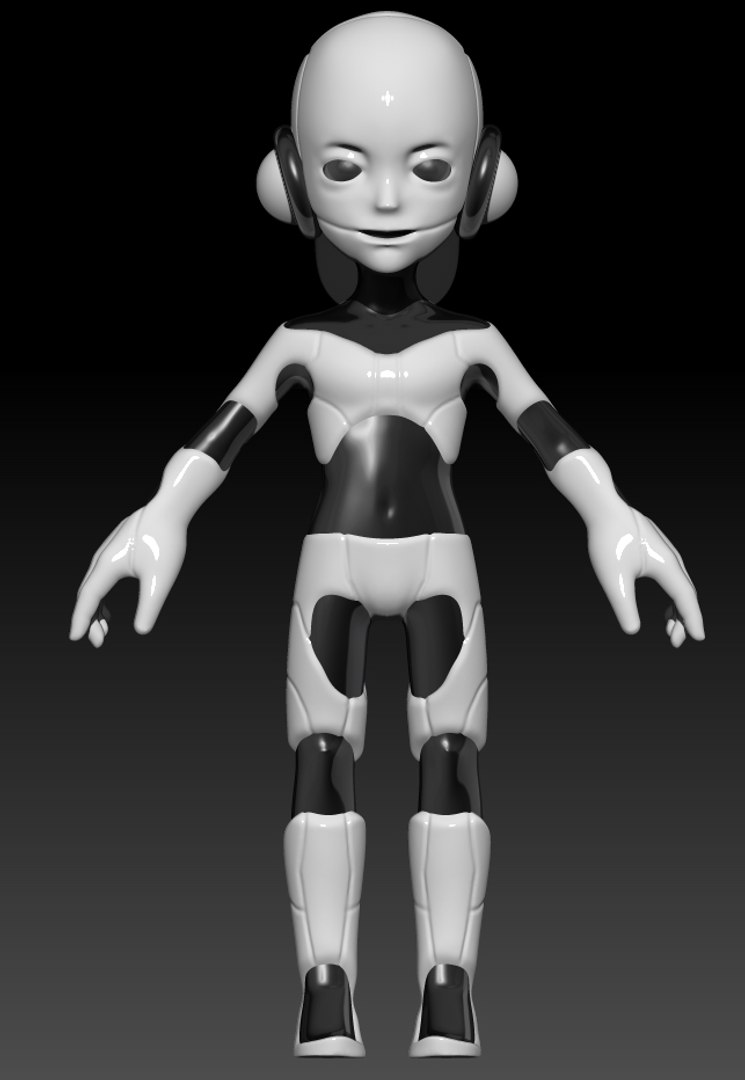 Cute Little Robot 3D Model - TurboSquid 1292914