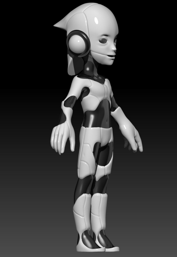 Cute Little Robot 3D Model - TurboSquid 1292914