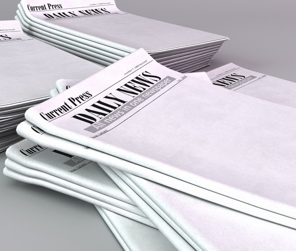 3D paper newspapers model - TurboSquid 1700111