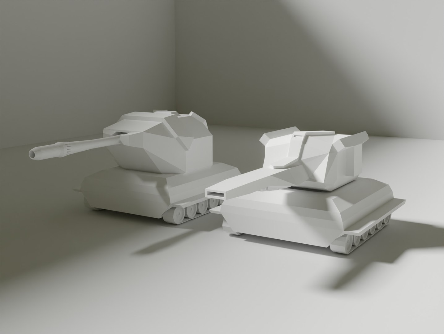 3D Two Toy Tanks - TurboSquid 2038768