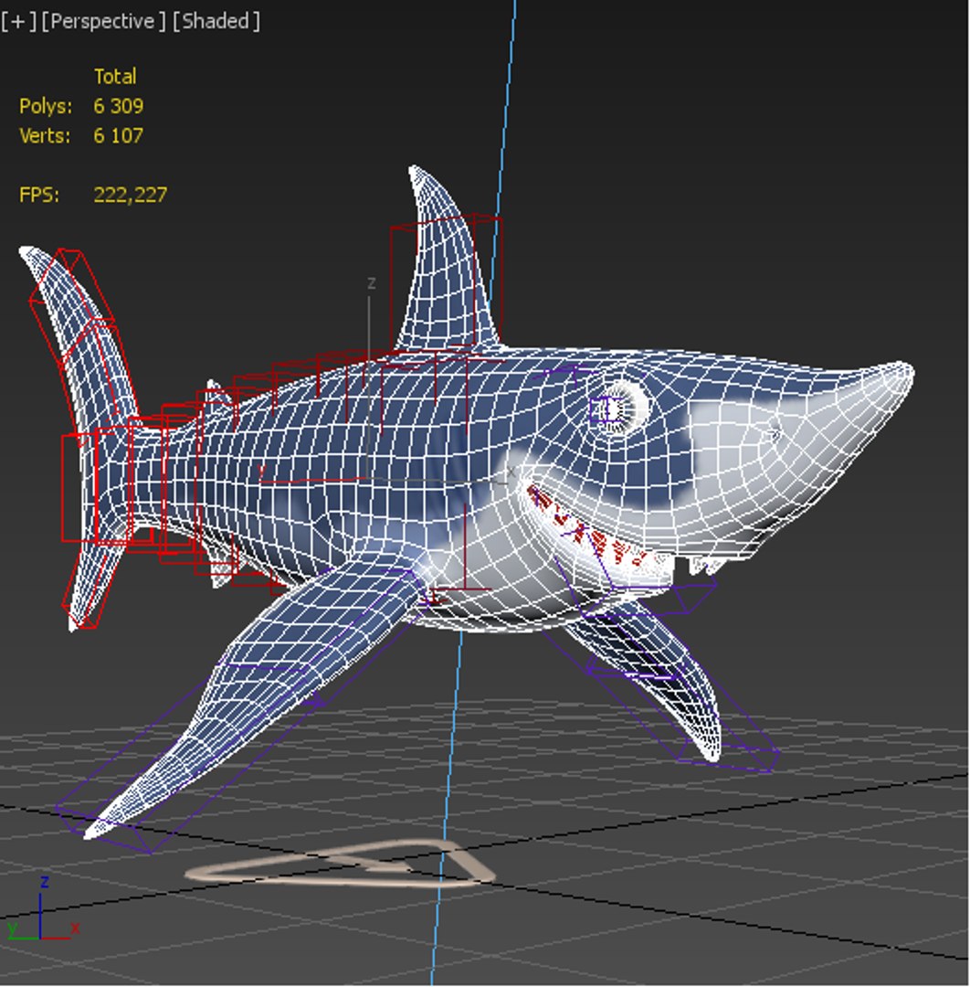 3D Model Cartoon Mako Shark - TurboSquid 2123344