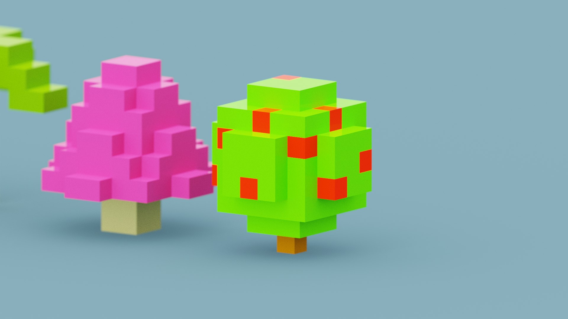 Voxel Trees 3D Model - TurboSquid 1935649