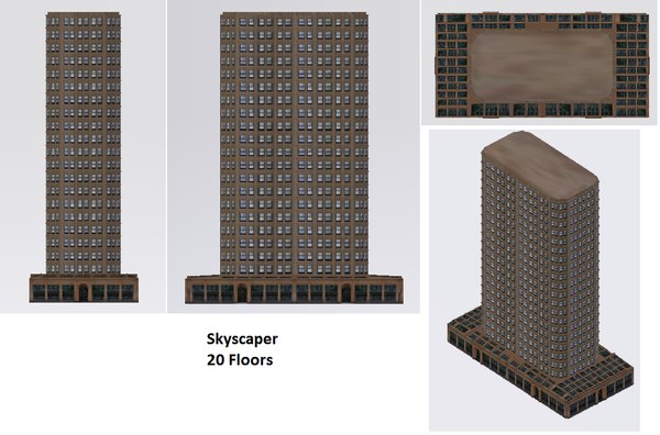 skyscraper 3d model