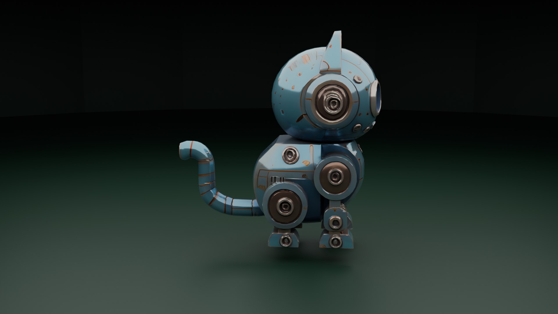 MechaKit Stylized Robot Cat Character Model - TurboSquid 2438163