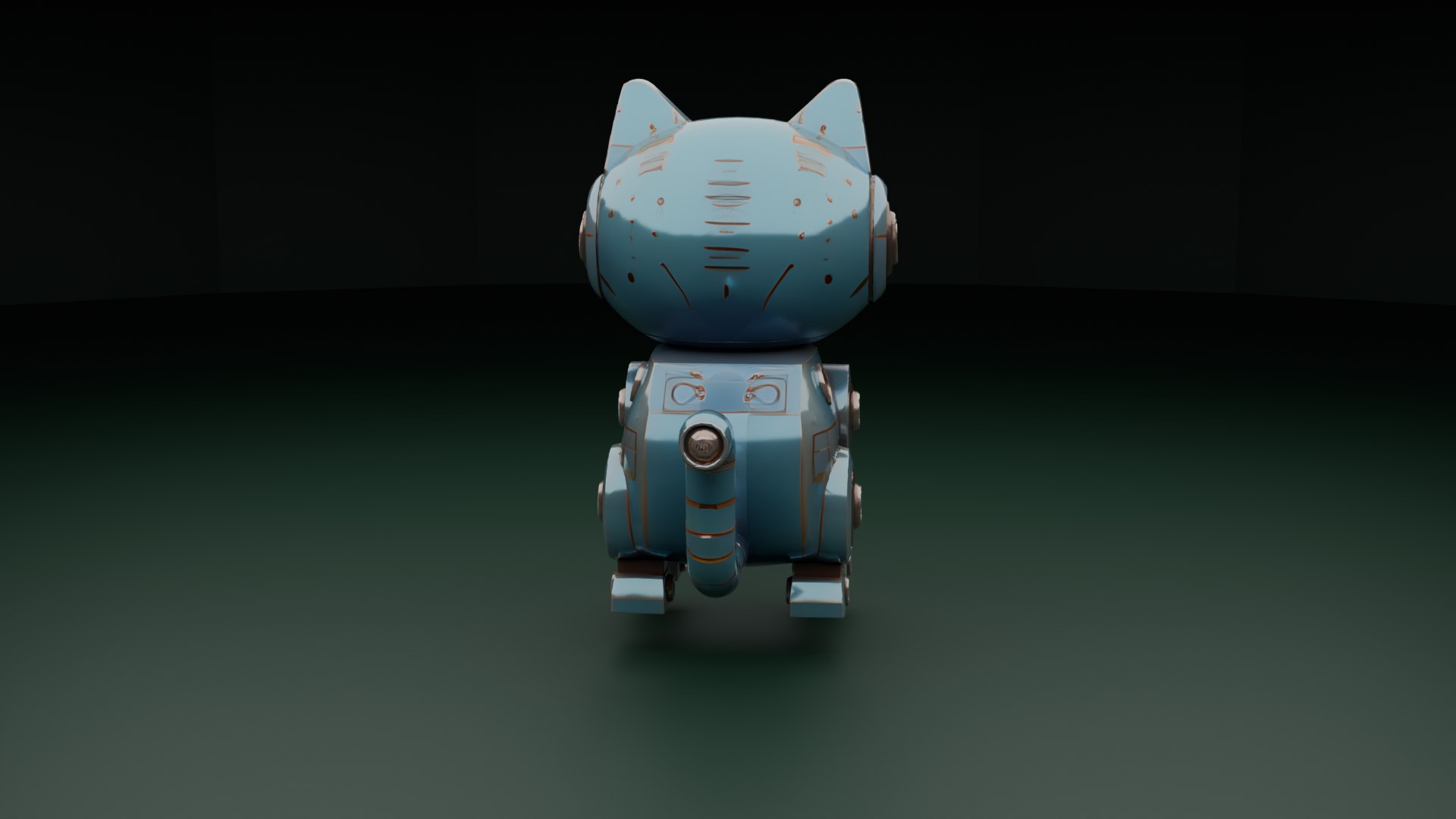 MechaKit Stylized Robot Cat Character Model - TurboSquid 2438163