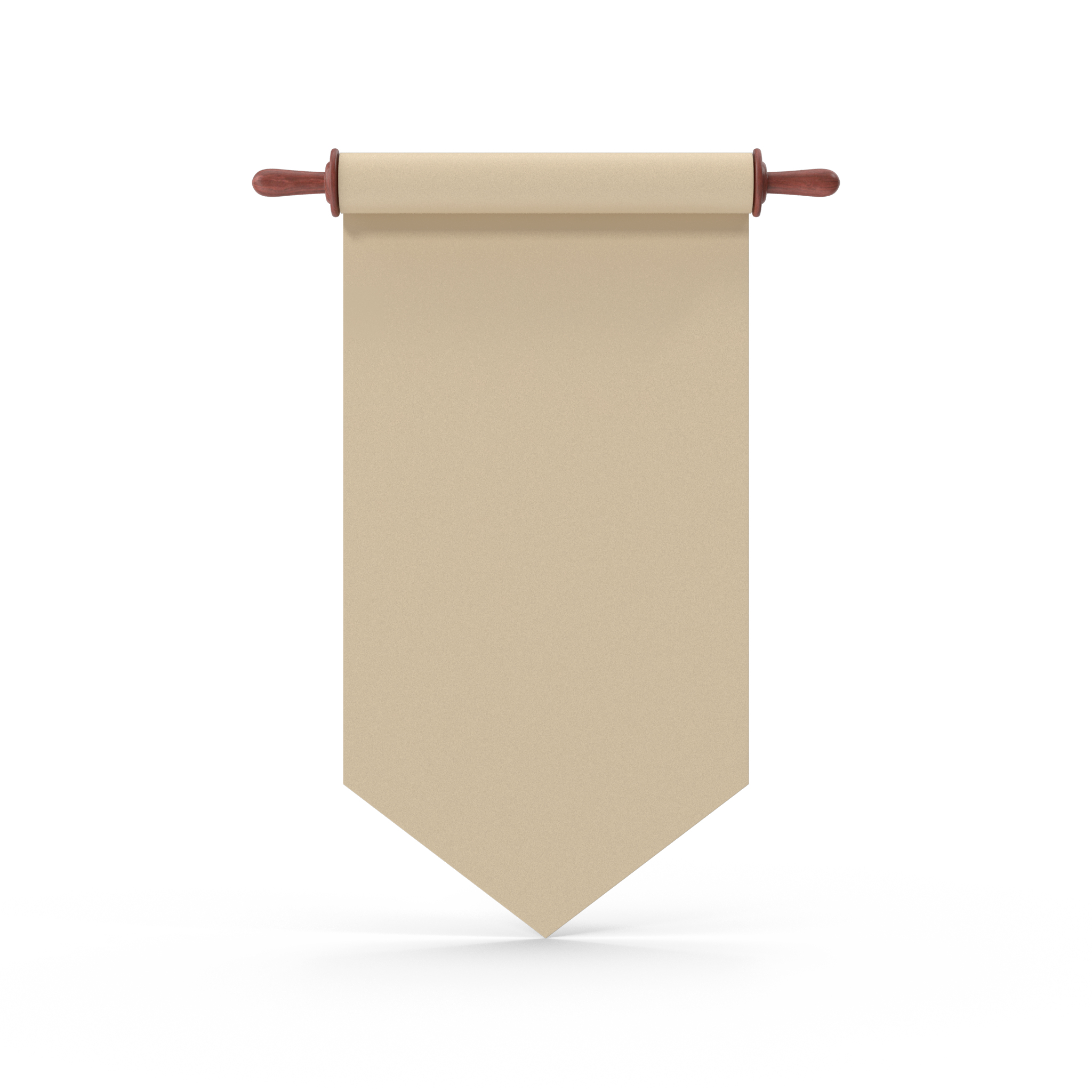 3D Blank Paper Scroll model - TurboSquid 2047700