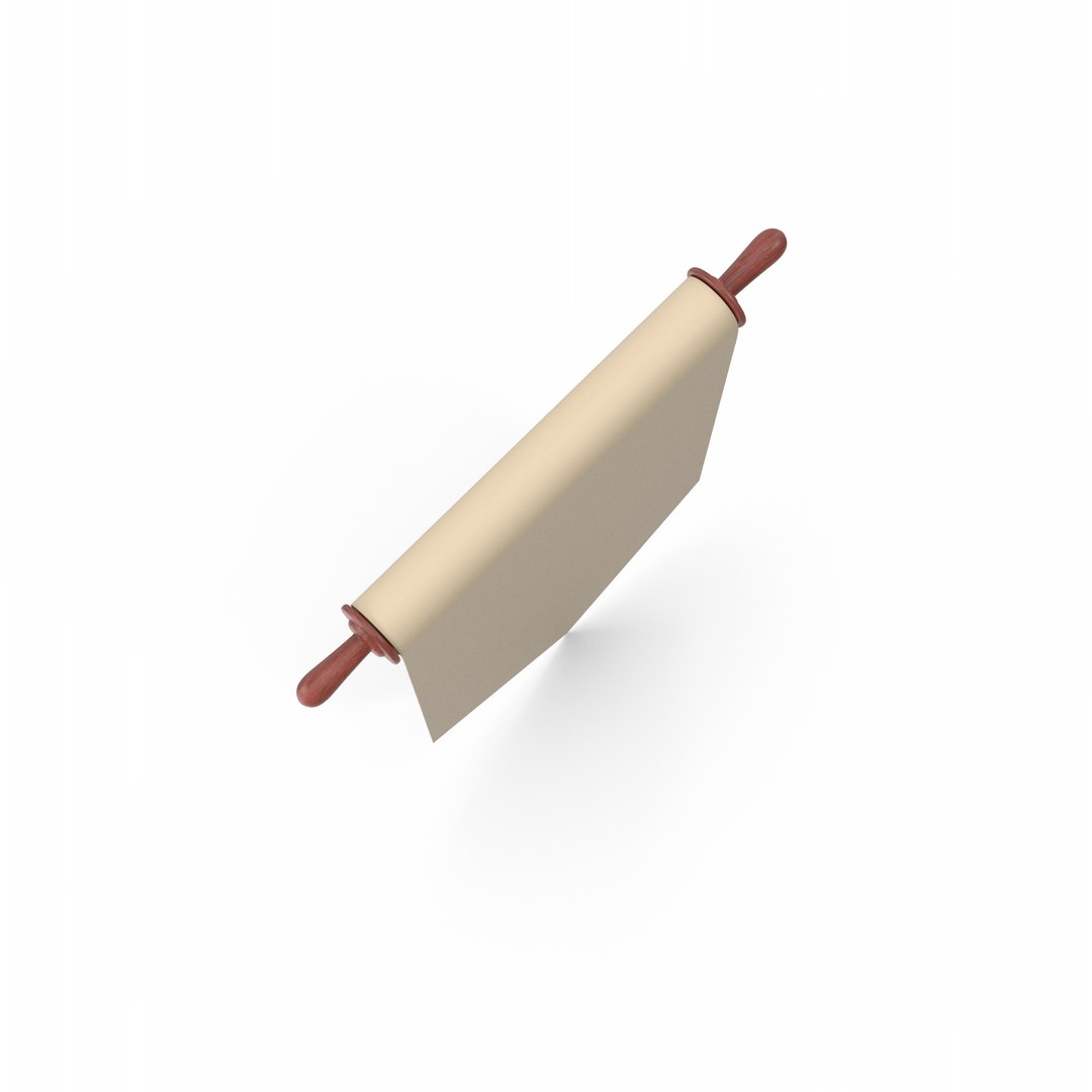 3D Blank Paper Scroll Model - TurboSquid 2047700