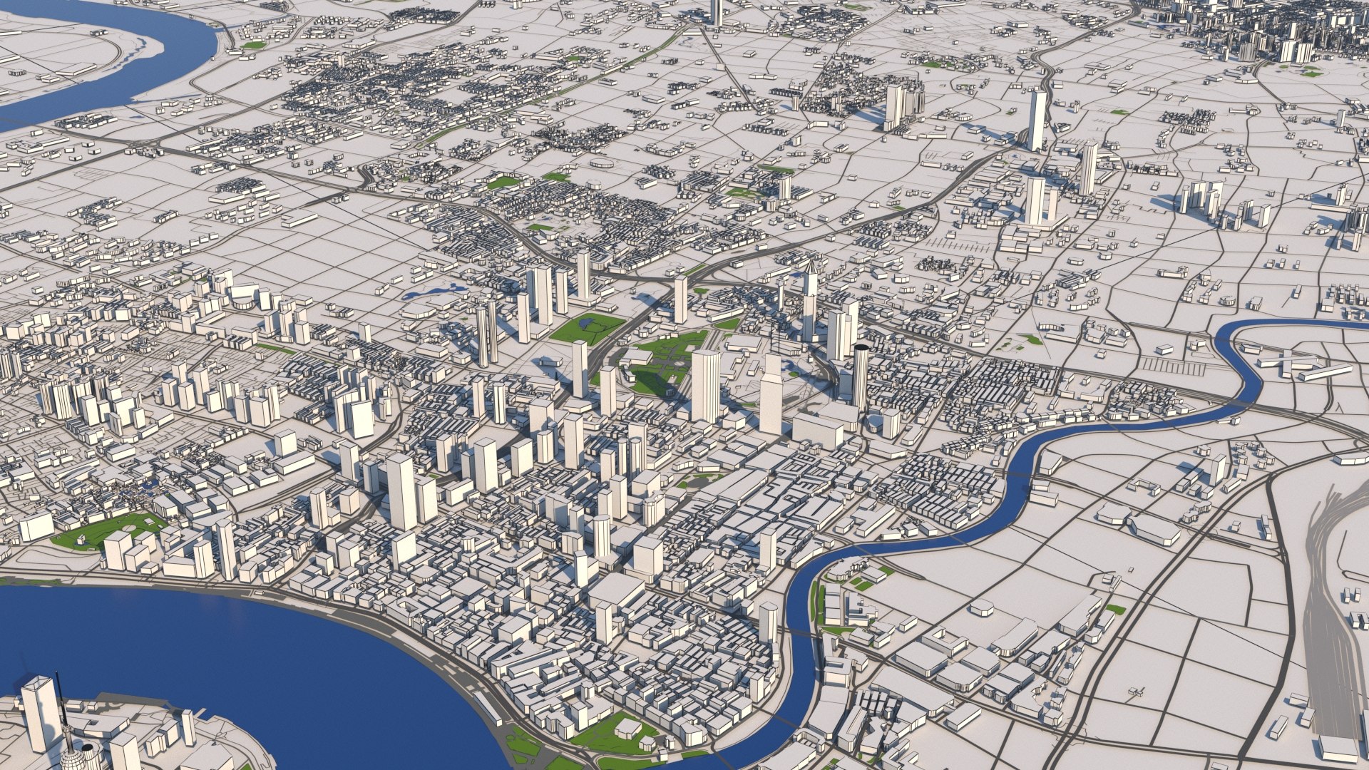 3D Shanghai City Center - TurboSquid 1849702