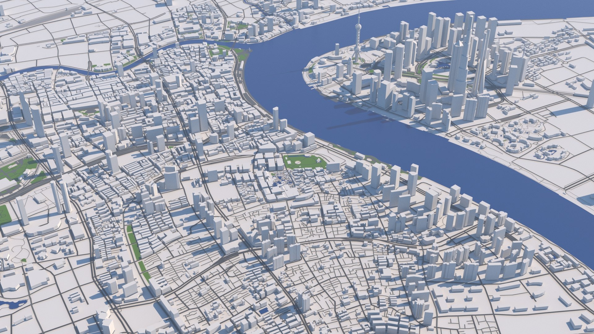3D Shanghai City Center - TurboSquid 1849702