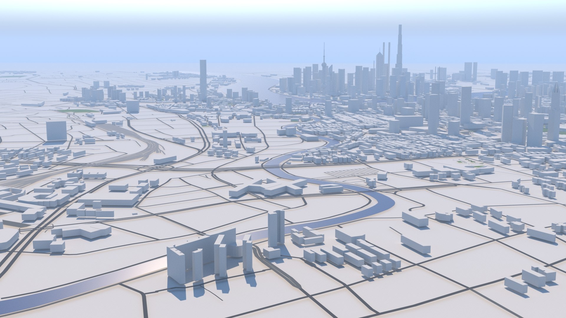 3D Shanghai City Center - TurboSquid 1849702