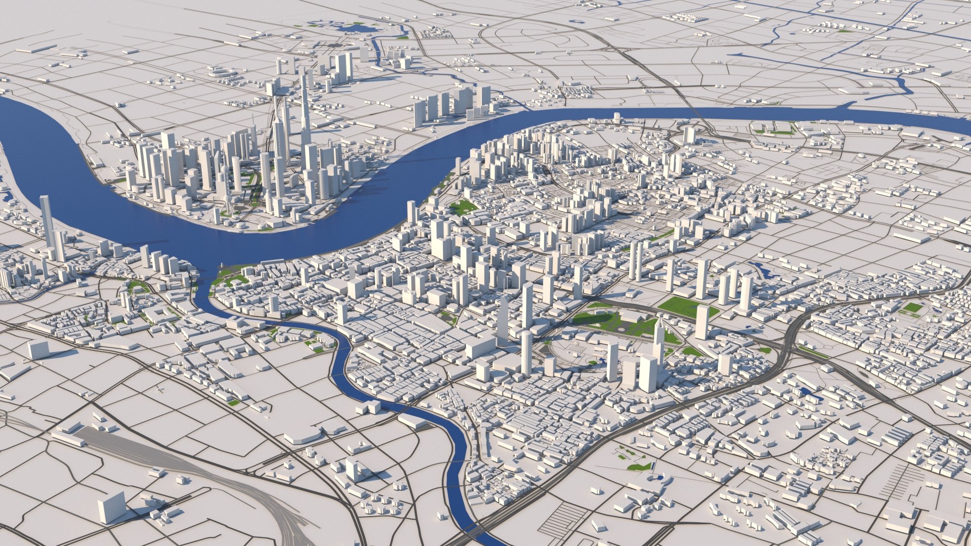 3D Shanghai City Center - TurboSquid 1849702