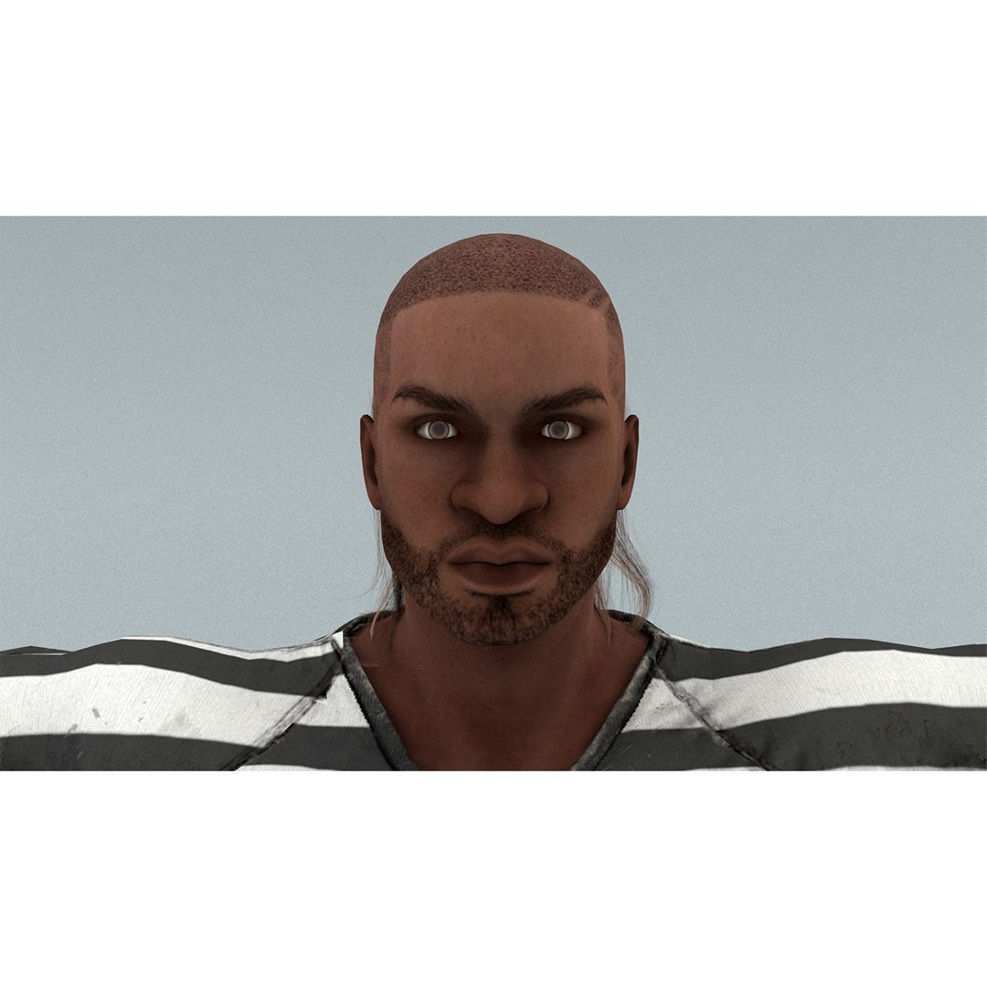 3D Model Laos Black Athletic Male - TurboSquid 2054425