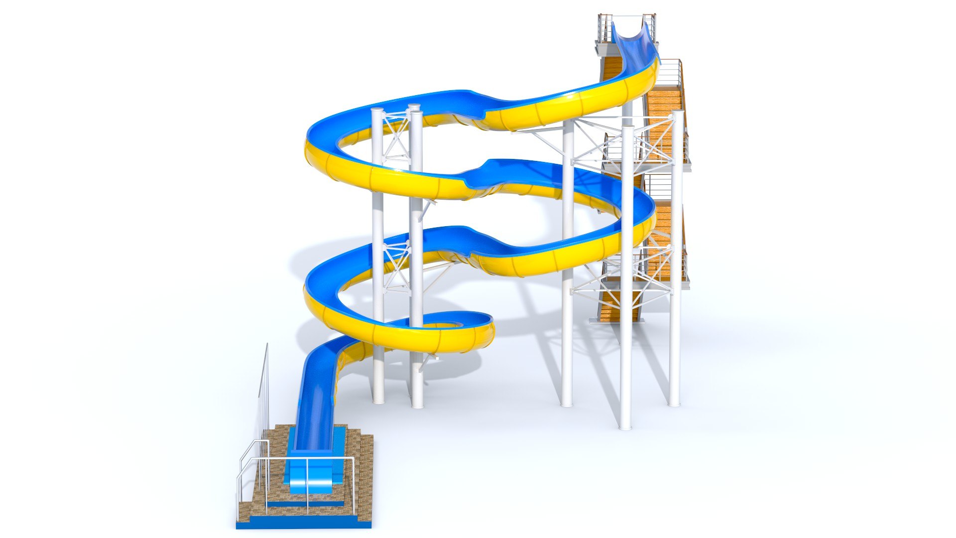 Water Slide Collection model - TurboSquid 2163288