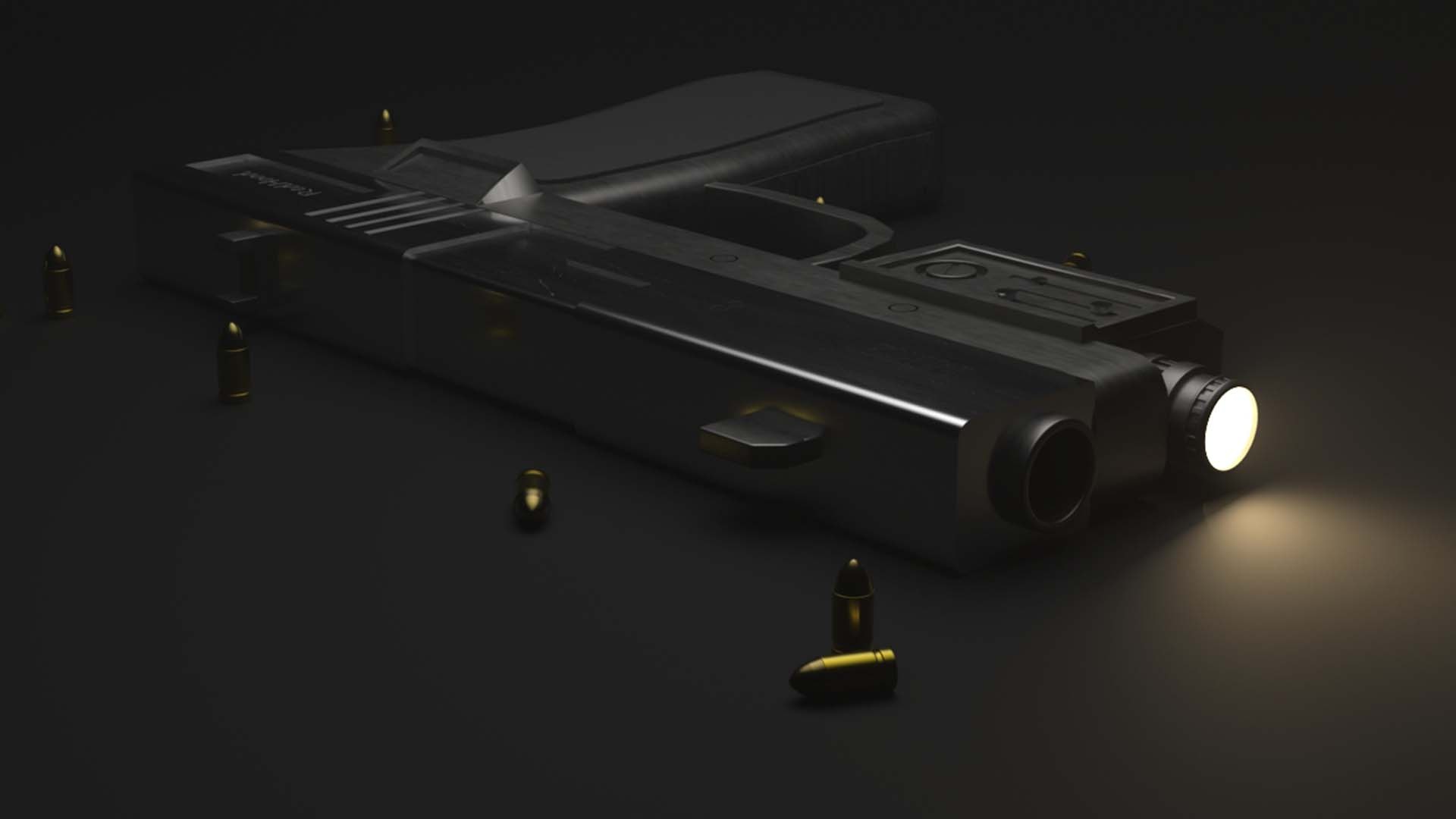 3D Model Red Hood Gun - TurboSquid 2006360