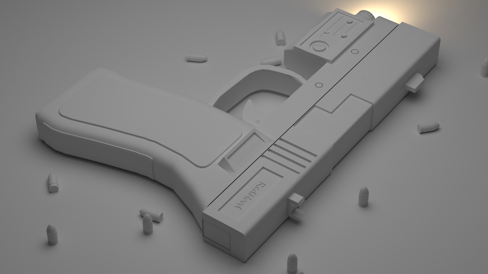 3D Model Red Hood Gun - TurboSquid 2006360