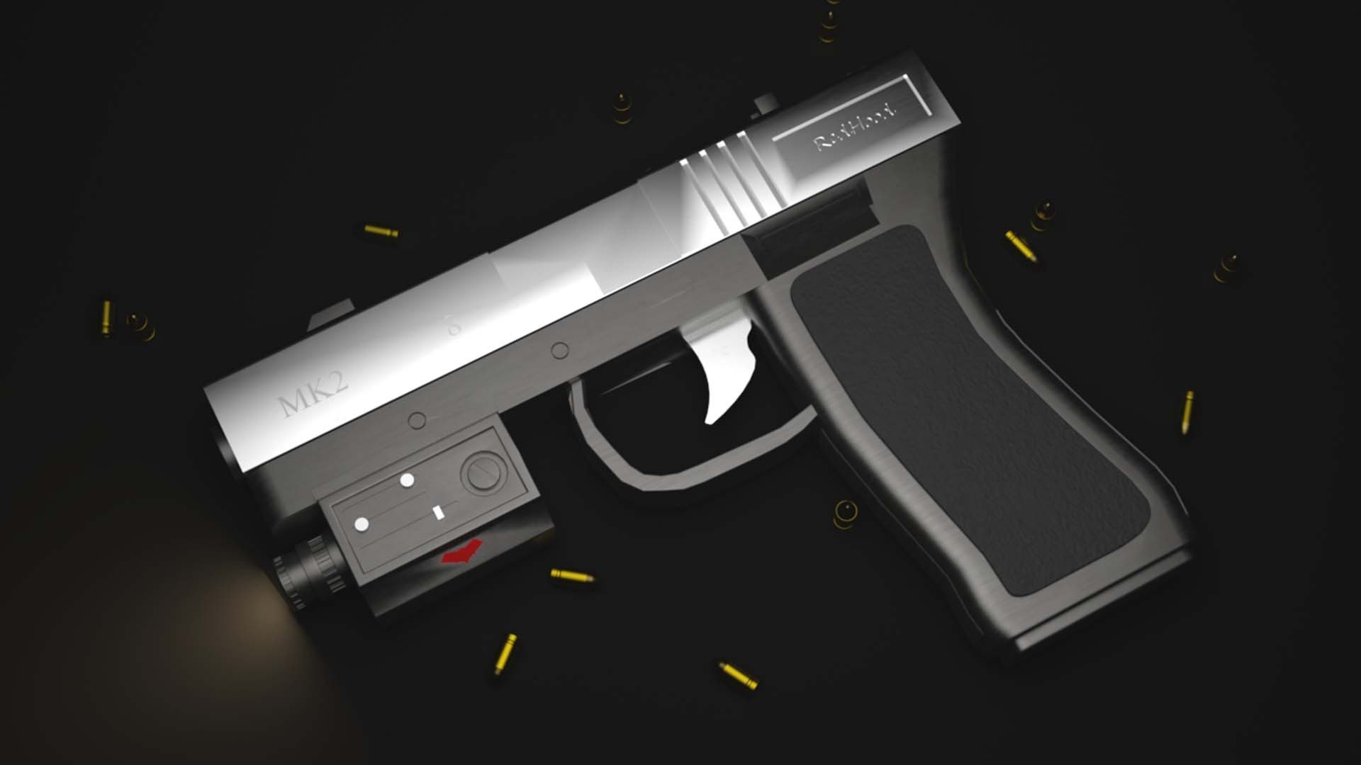 3D Model Red Hood Gun - TurboSquid 2006360