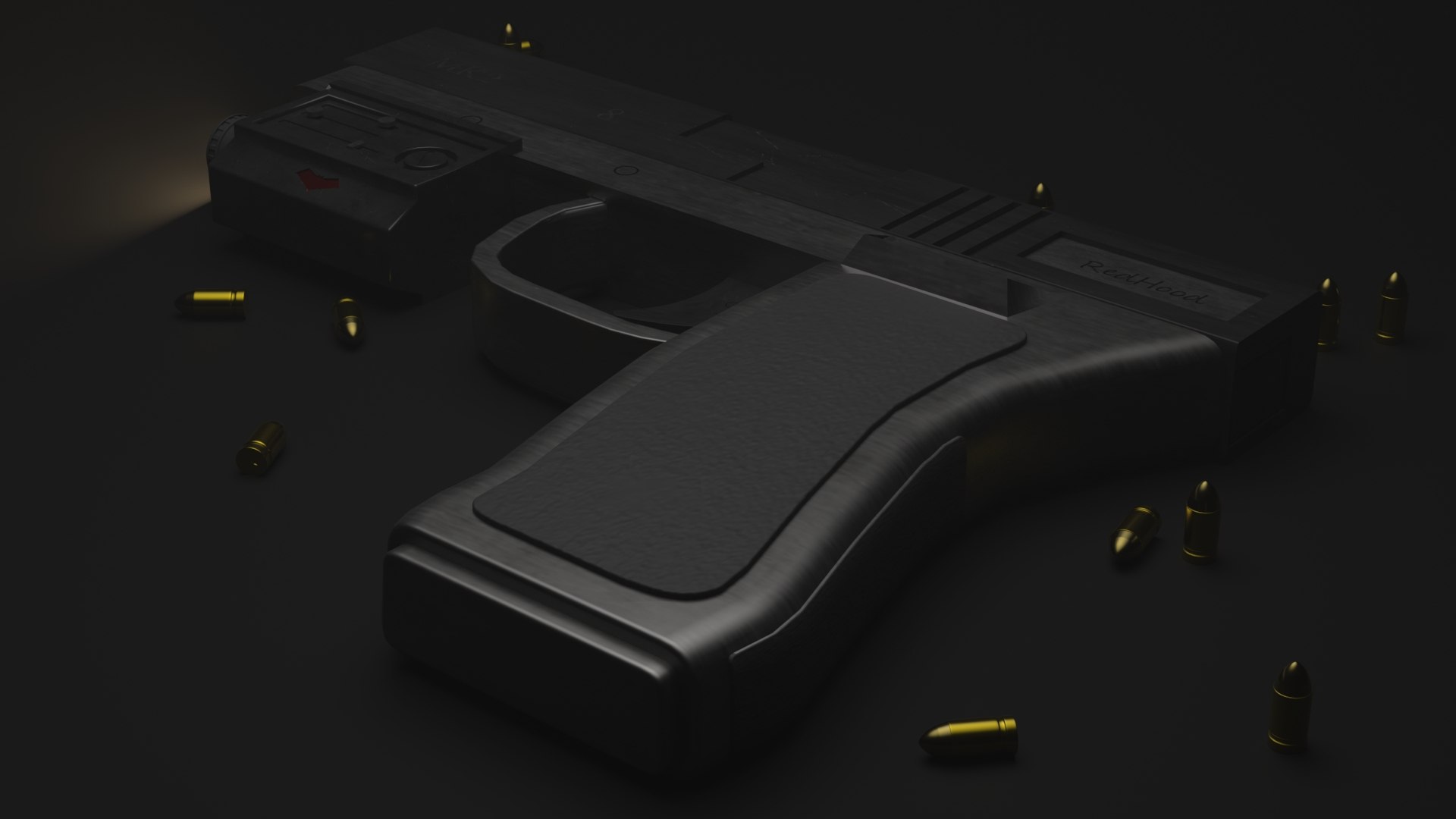 3D Model Red Hood Gun - TurboSquid 2006360