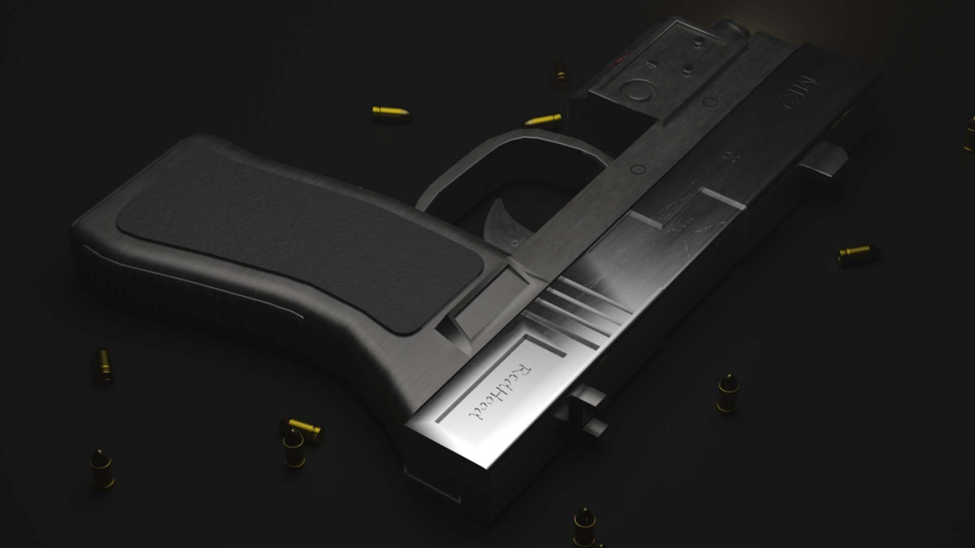 3D Model Red Hood Gun - TurboSquid 2006360