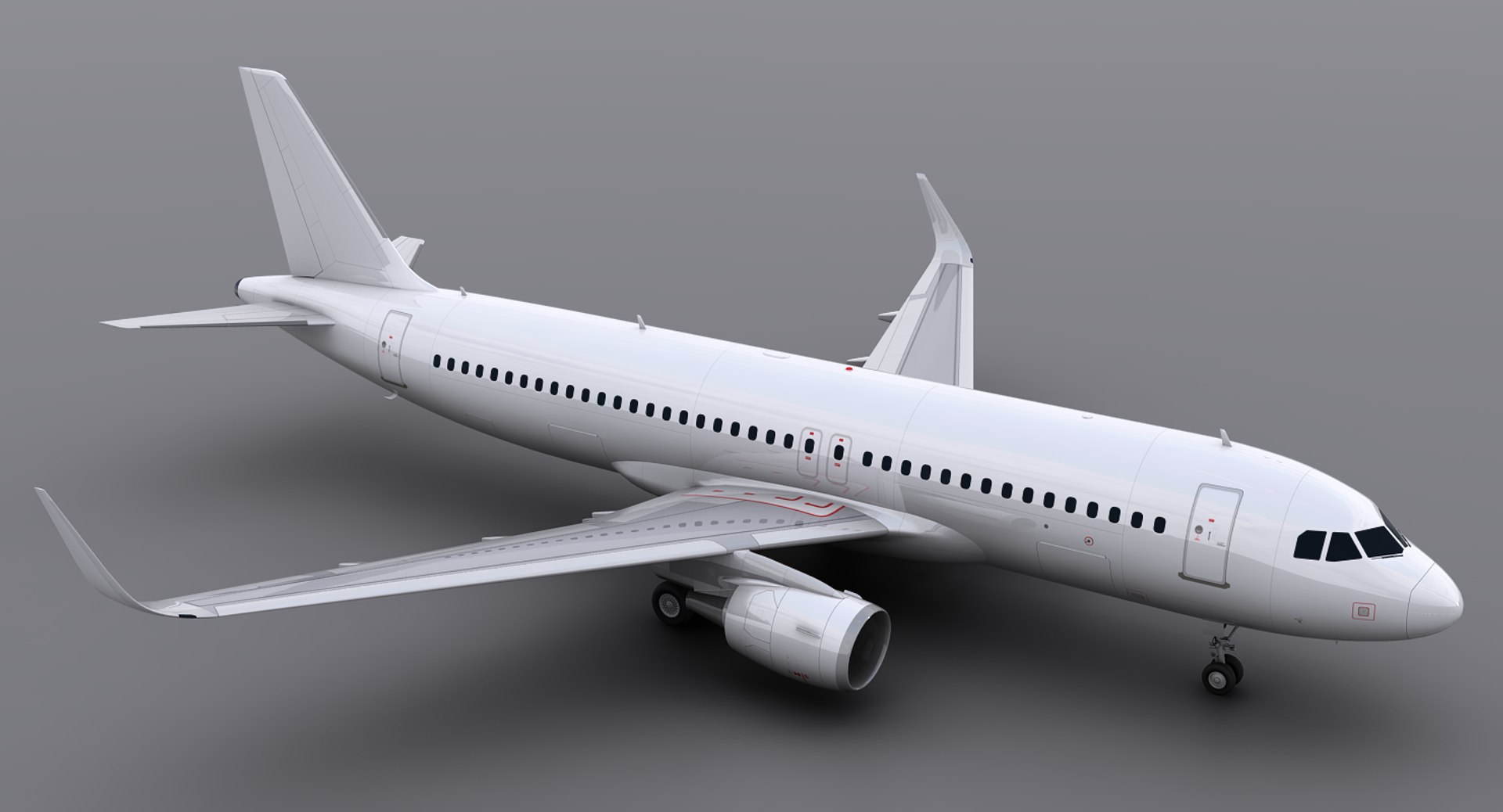 a320 generic 3d model