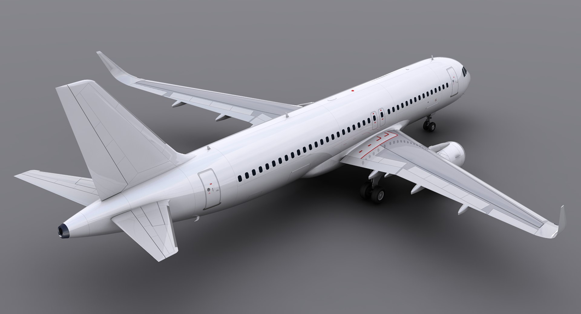 A320 Generic 3d Model