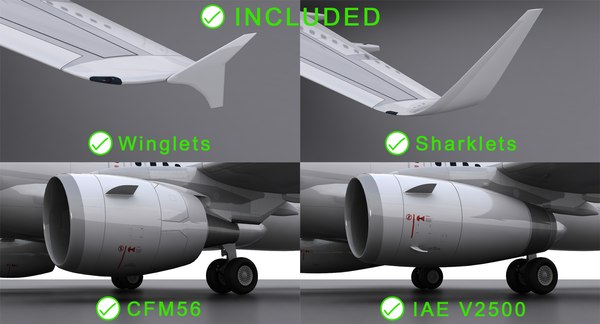 a320 generic 3d model