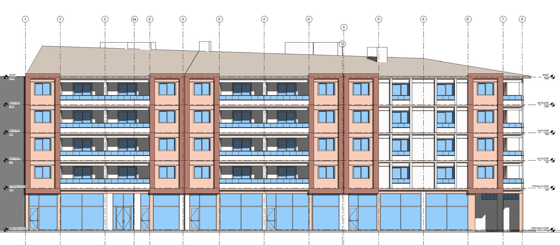 Revit Project Apartment Building 3D Model - TurboSquid 1338159