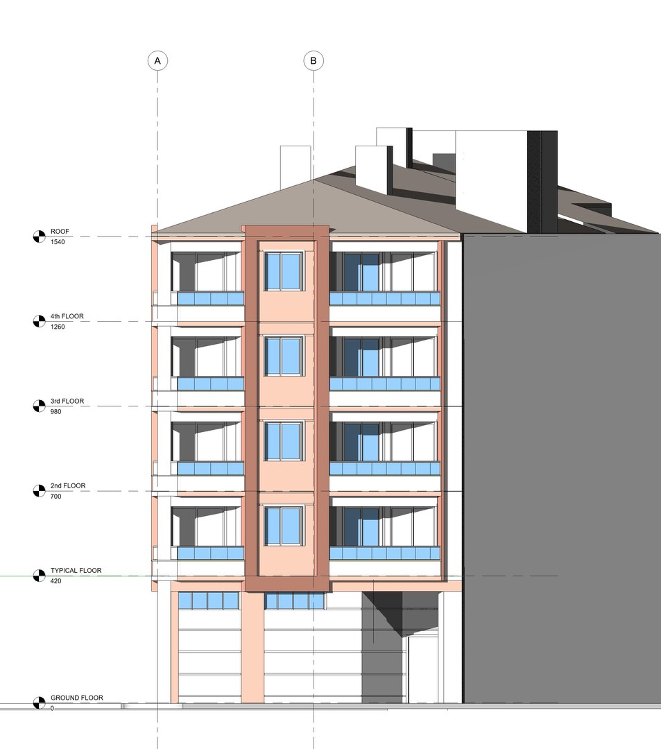 Revit Project Apartment Building 3D Model - TurboSquid 1338159