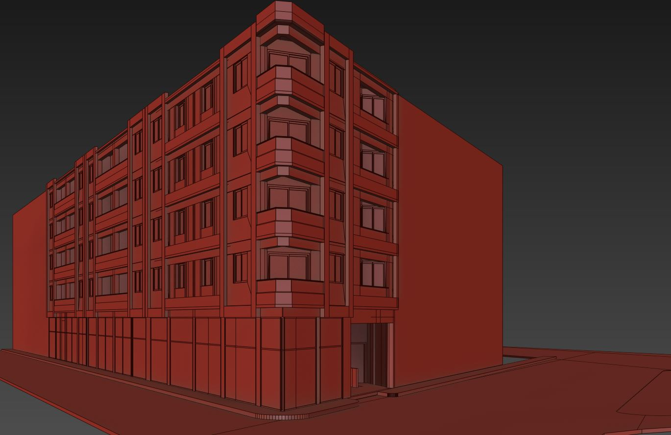 Revit project apartment building 3D model - TurboSquid 1338159