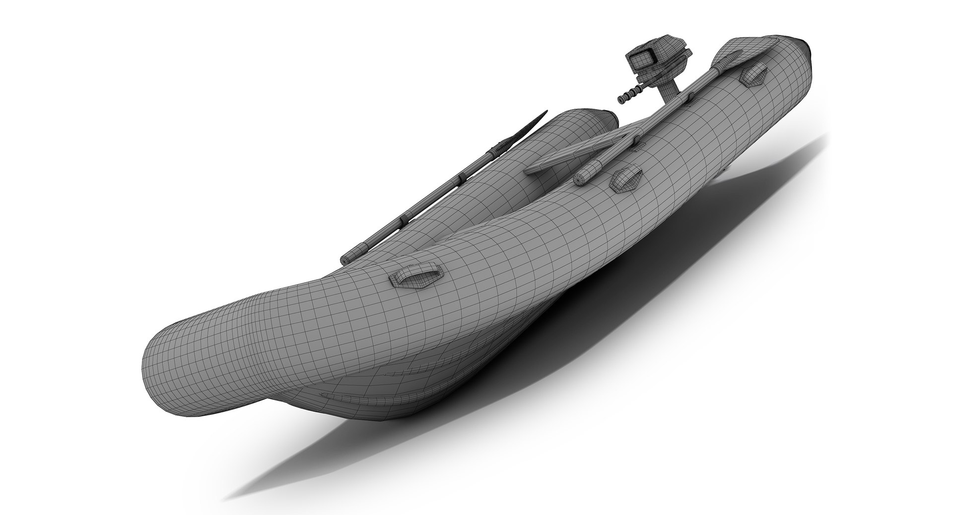 3d Inflatable Dinghy Model
