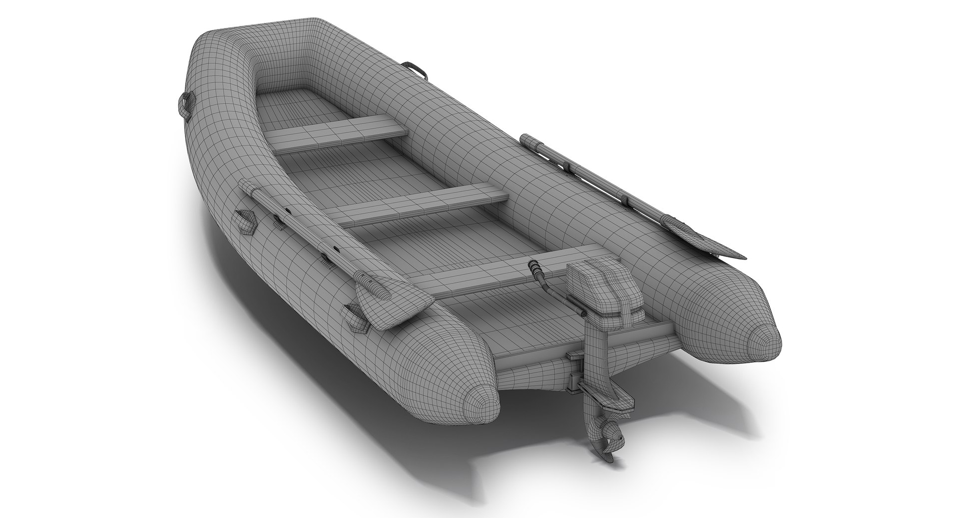 3d Inflatable Dinghy Model