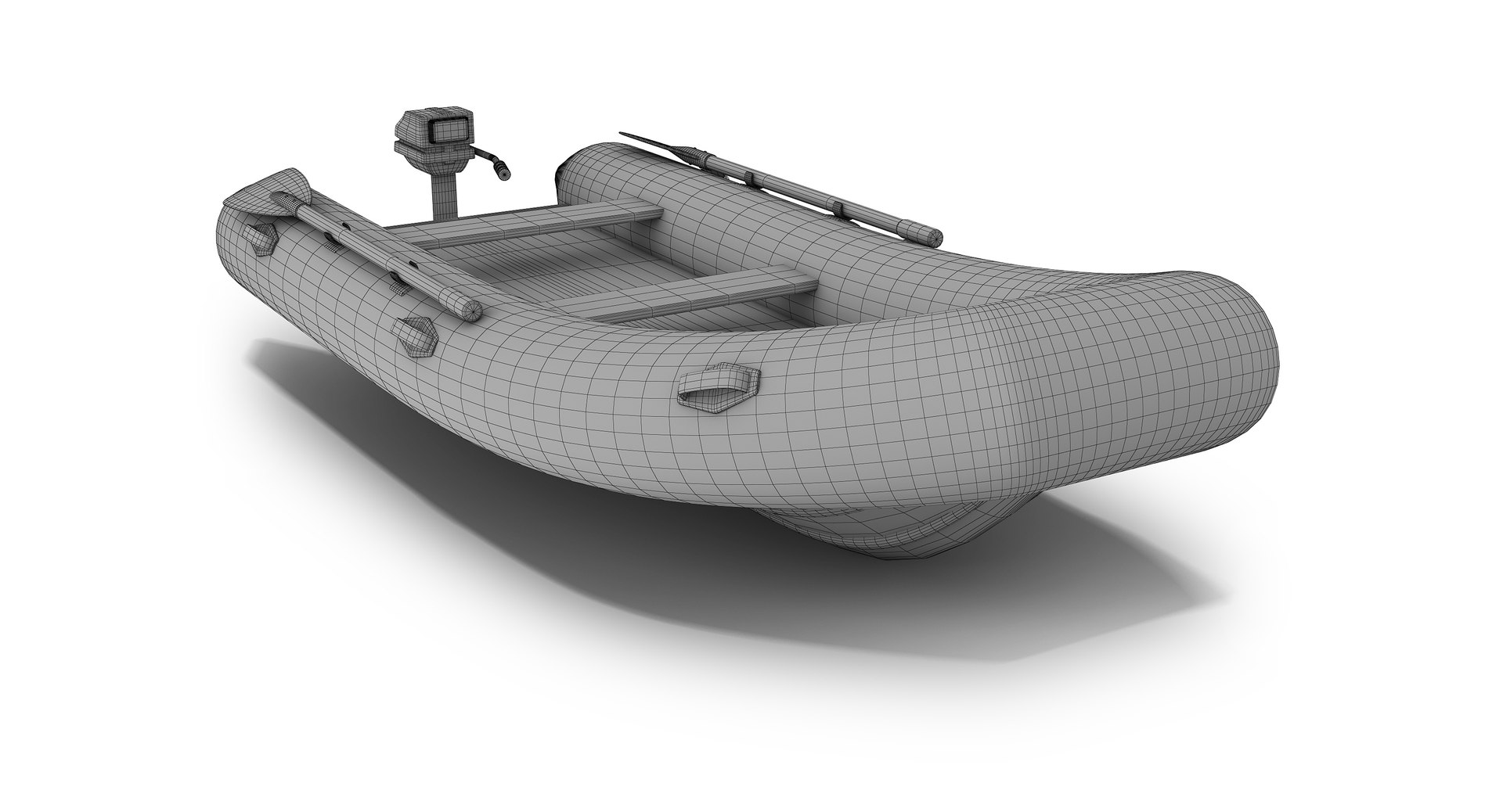 3d Inflatable Dinghy Model