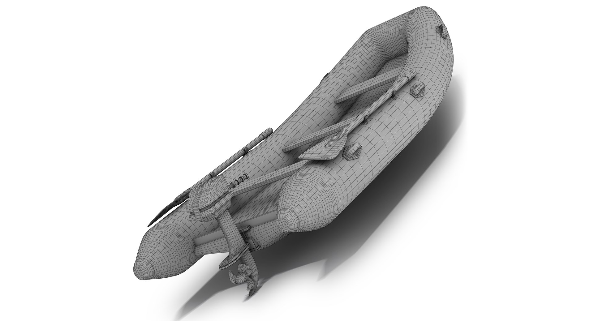 3d Inflatable Dinghy Model
