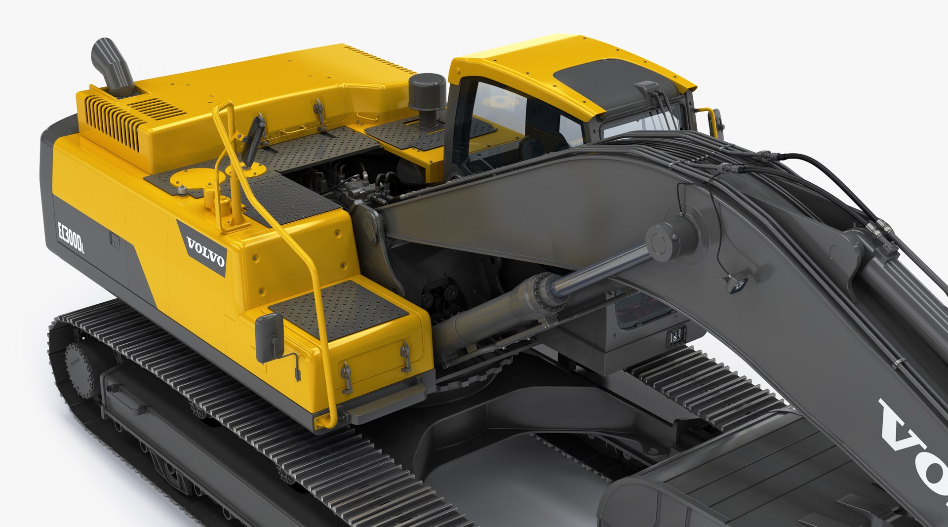 Tracked Excavator VOLVO EC300Dl Rigged - TurboSquid 2293388