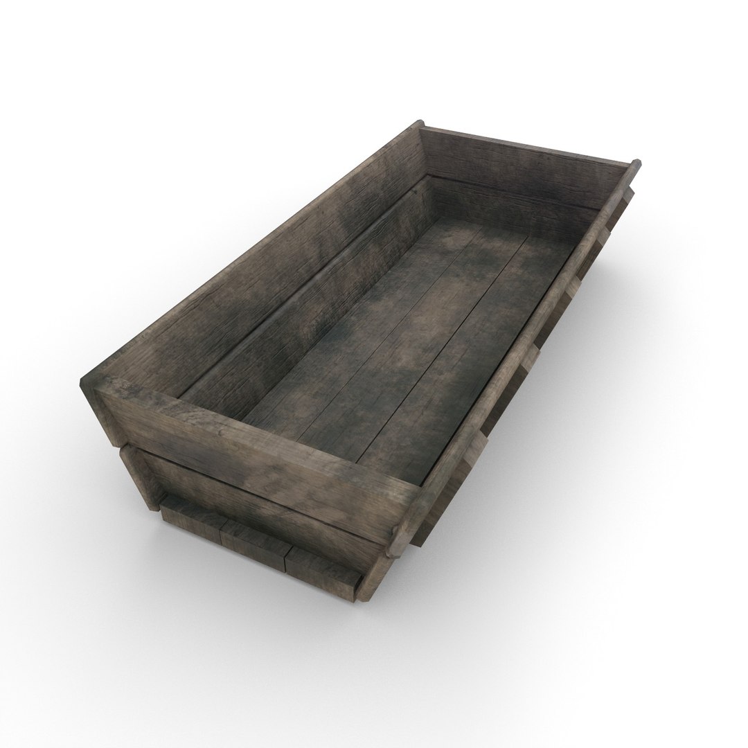 3D Model Trough Old - Pbr - TurboSquid 1609827