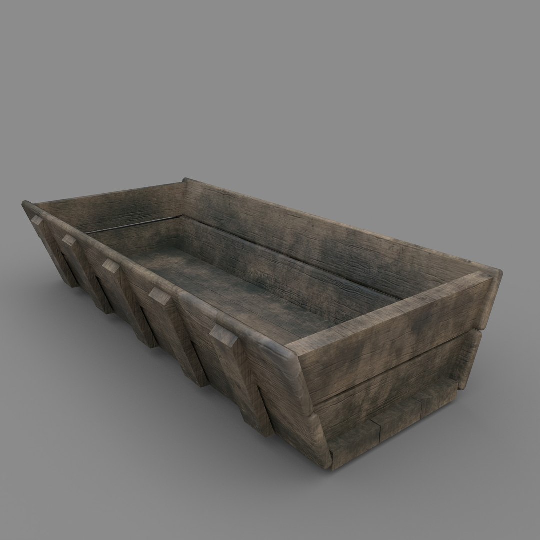 3D Model Trough Old - Pbr - TurboSquid 1609827