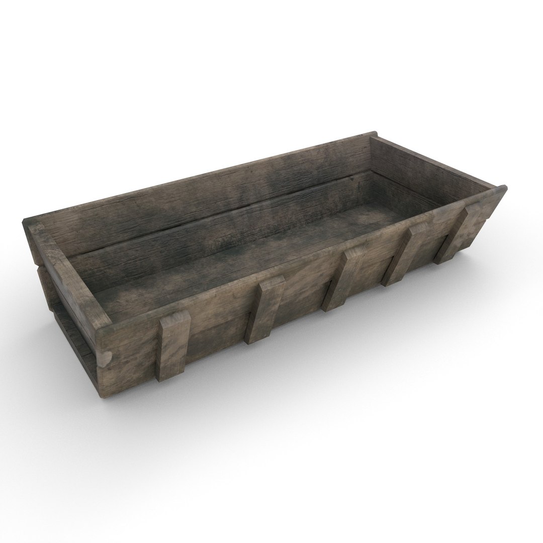 3D Model Trough Old - Pbr - TurboSquid 1609827