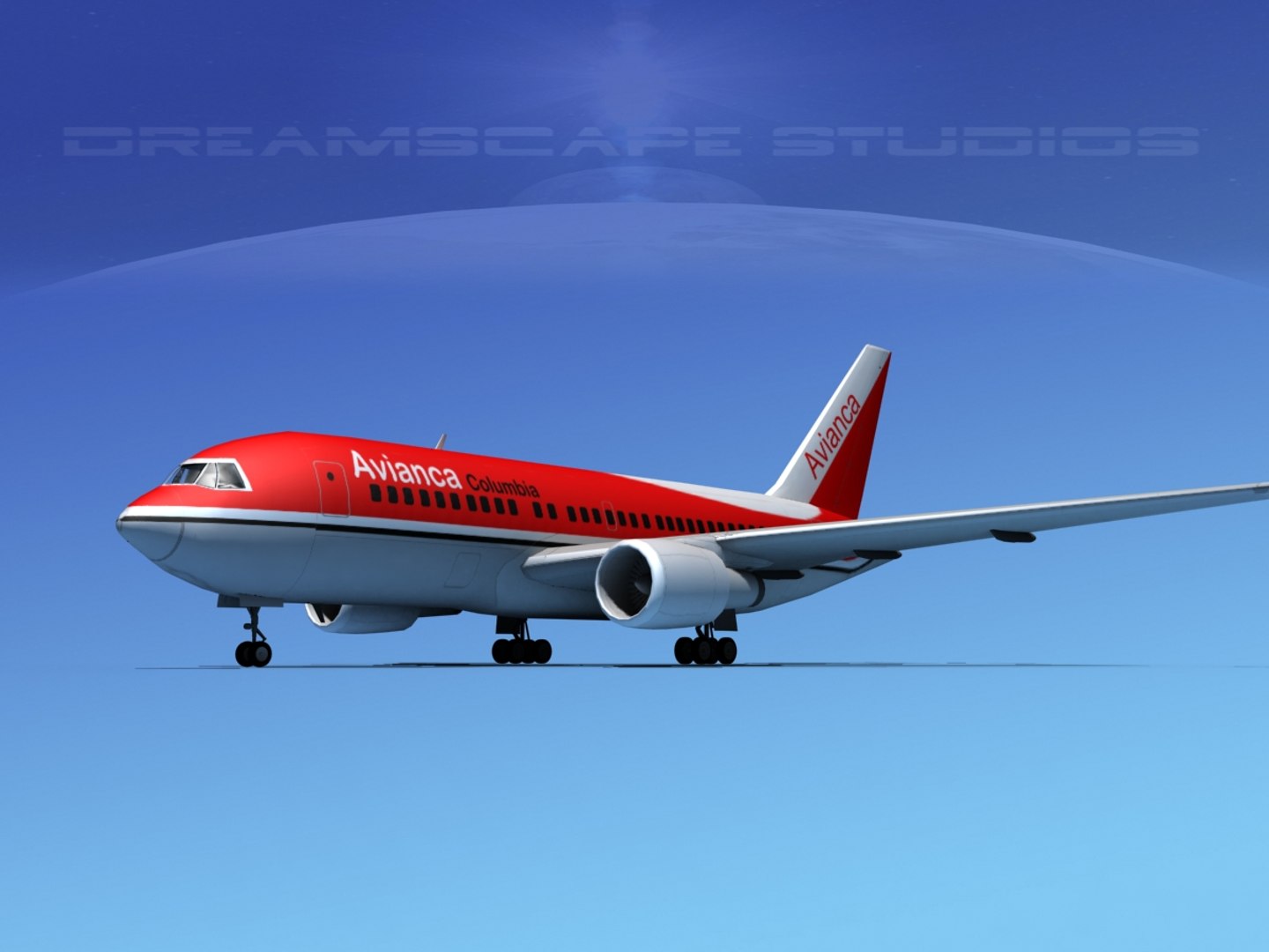 3d Boeing 767 767-100