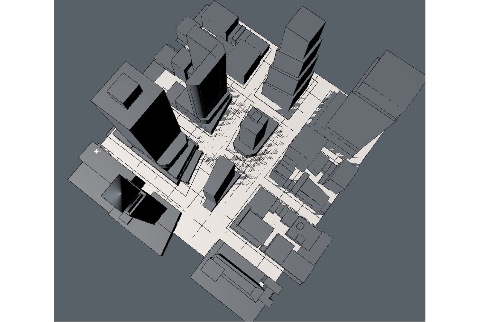 square city cityscape 3d model