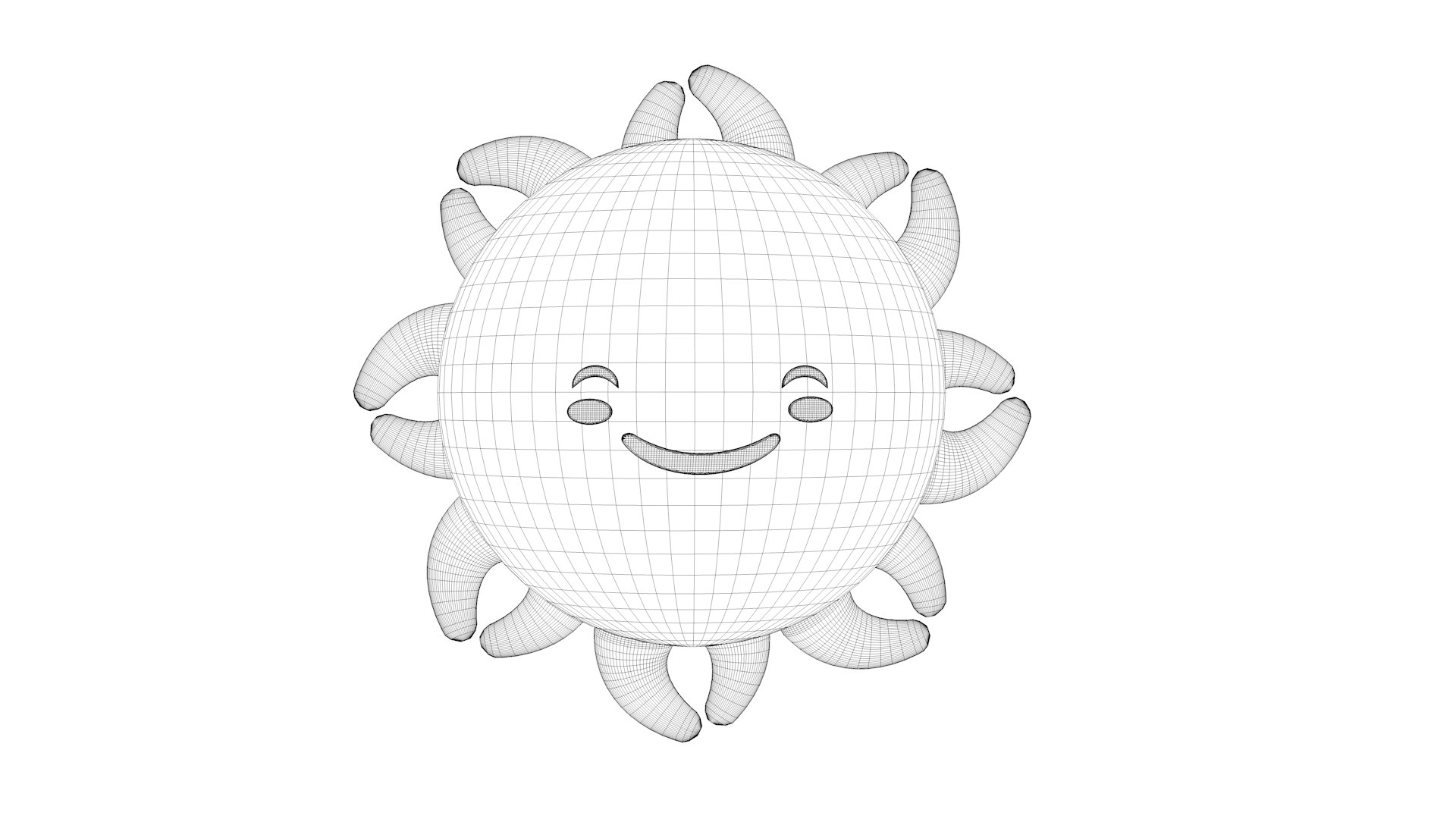 Free 3D 3d Smiley And Happy Sun - TurboSquid 2236283