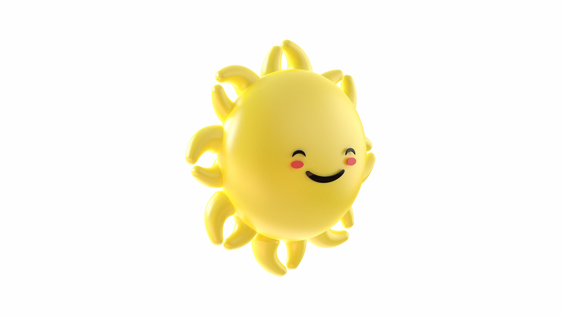Free 3D 3d Smiley And Happy Sun - TurboSquid 2236283